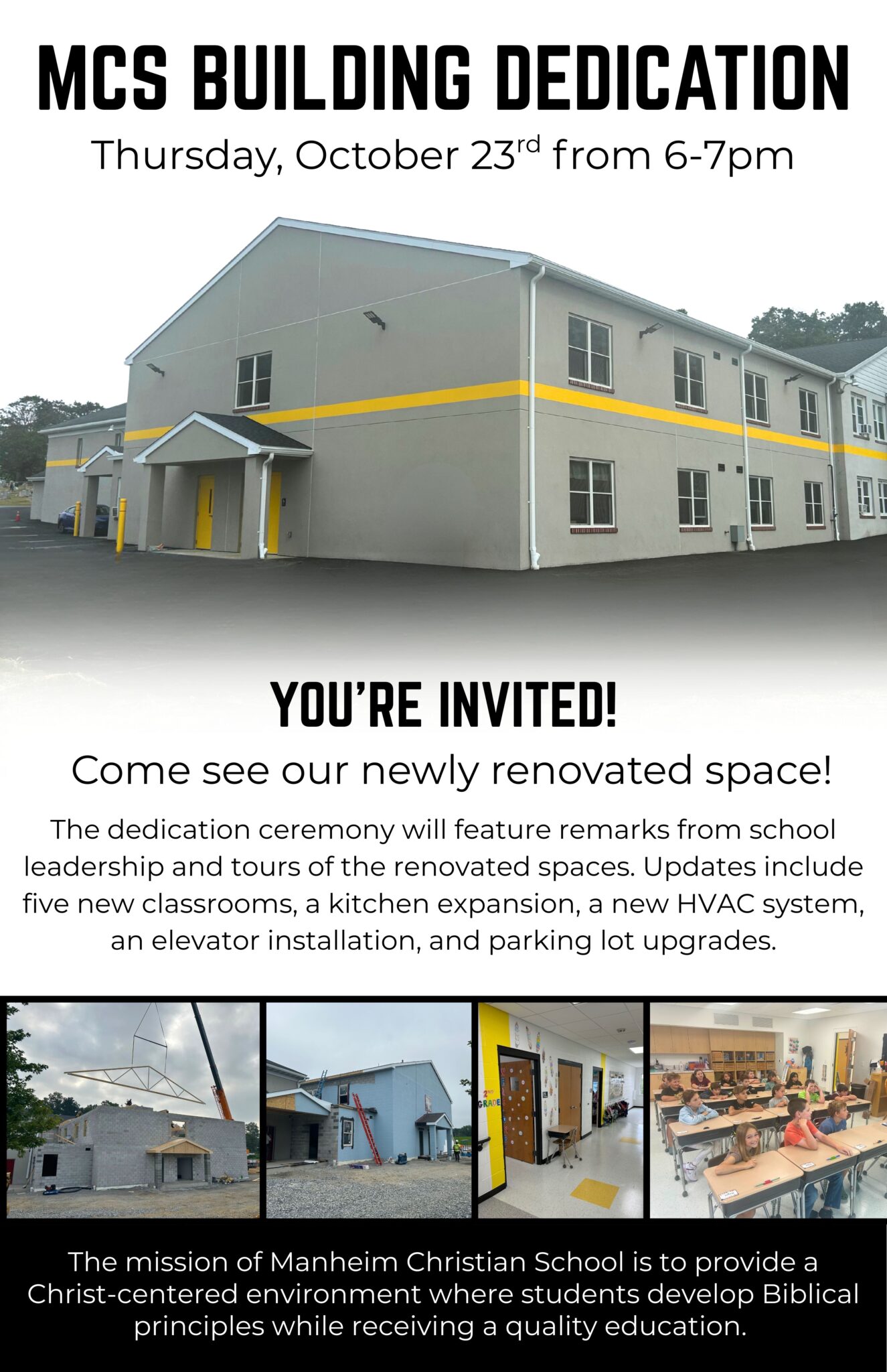 Manheim Christian School Building Dedication | WJTL FM 90.3 - Christ ...